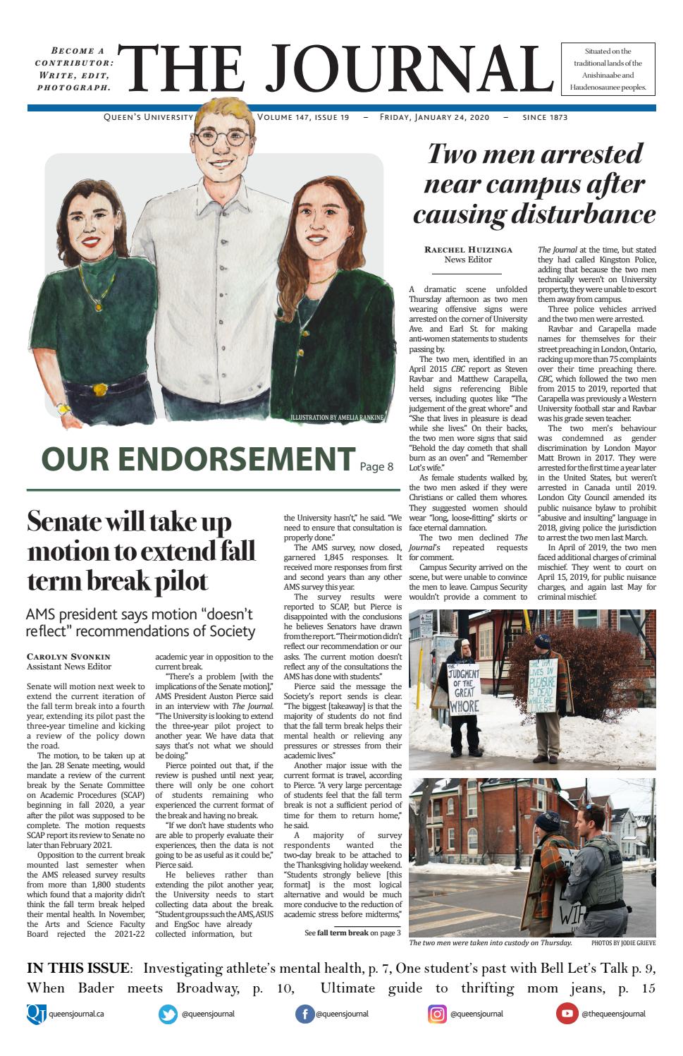 The Queen's Journal, Volume 147, Issue 19 by The Queen's Journal - Issuu