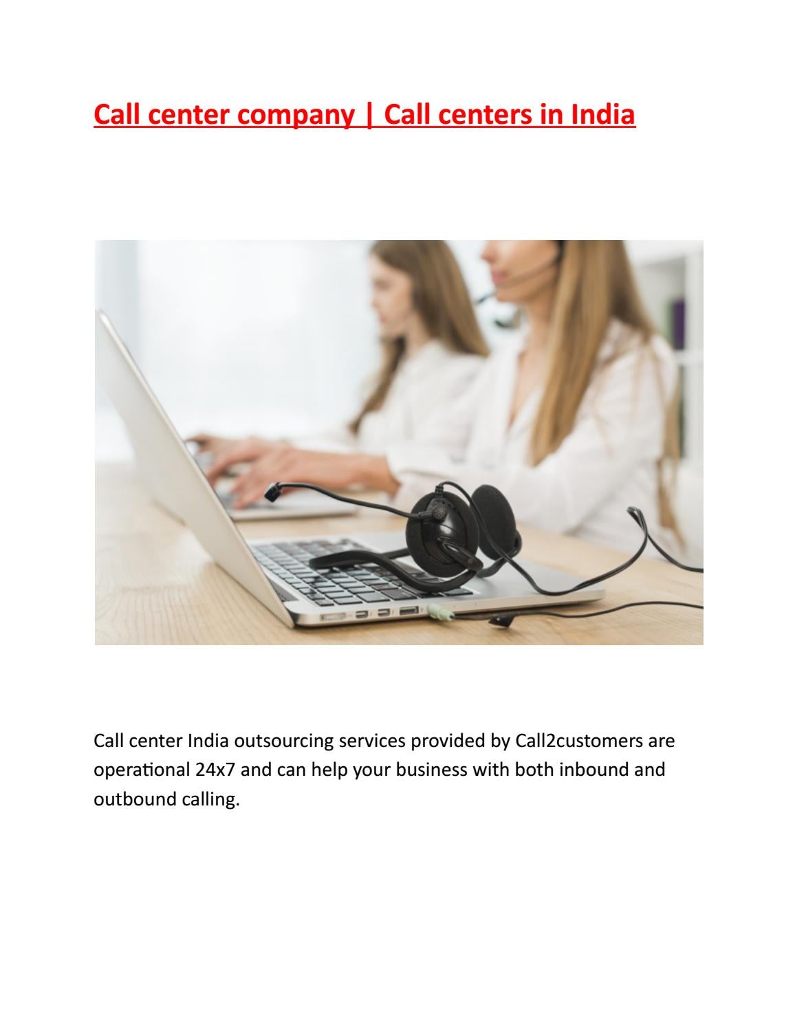 Call center company | Call centers in India by Call2Customer - Call ...