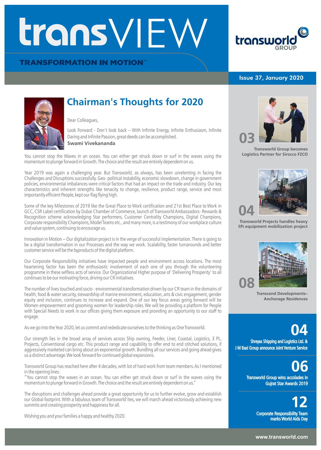 TransVIEW January 2020 by Transworld Group - Issuu