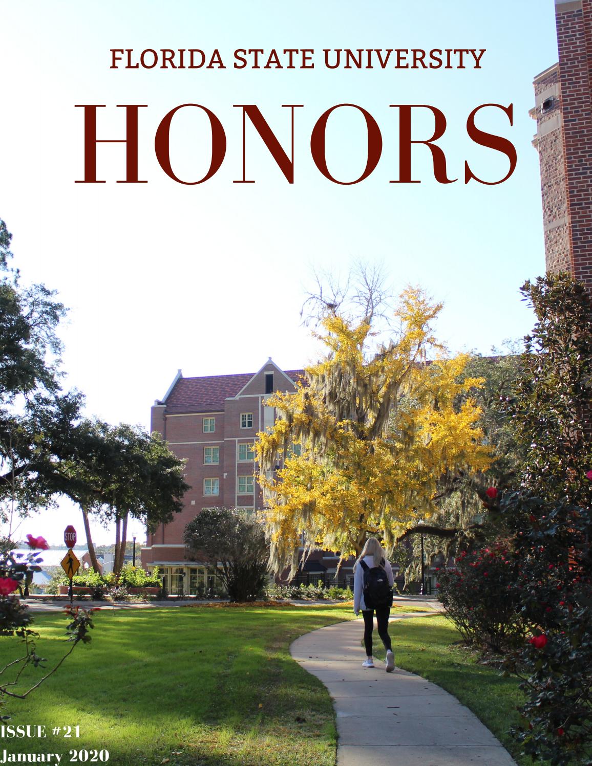FSU Honors Program Newsletter, Issue #21- January 2020 by Honors ...