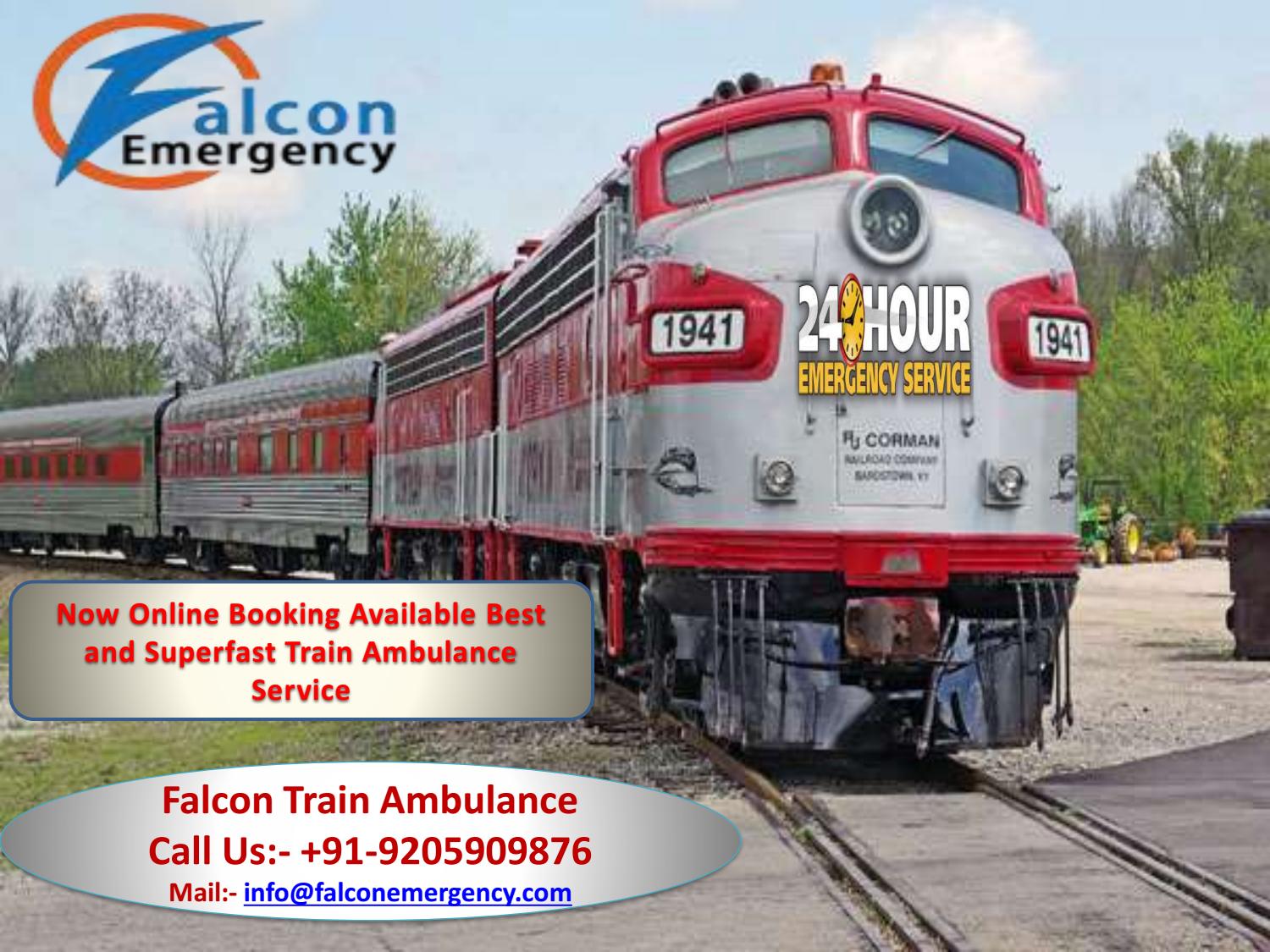 Falcon Train Ambulance in Kolkata – Get Secure, Trustable, Comfortable ...