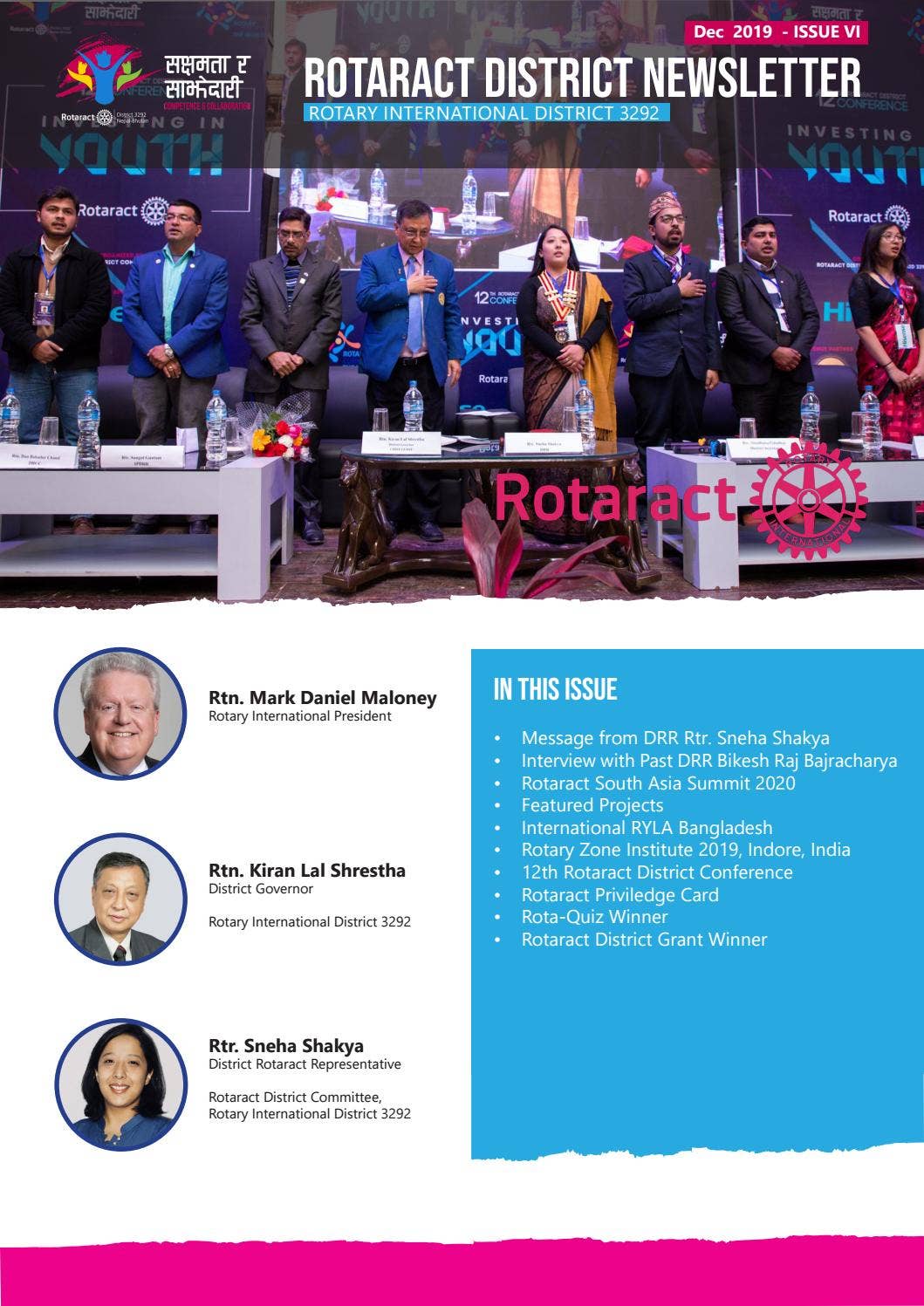 Rotaract District Newsletter | December 2019 | Issue 6 by Rotaract District 3292 - Issuu