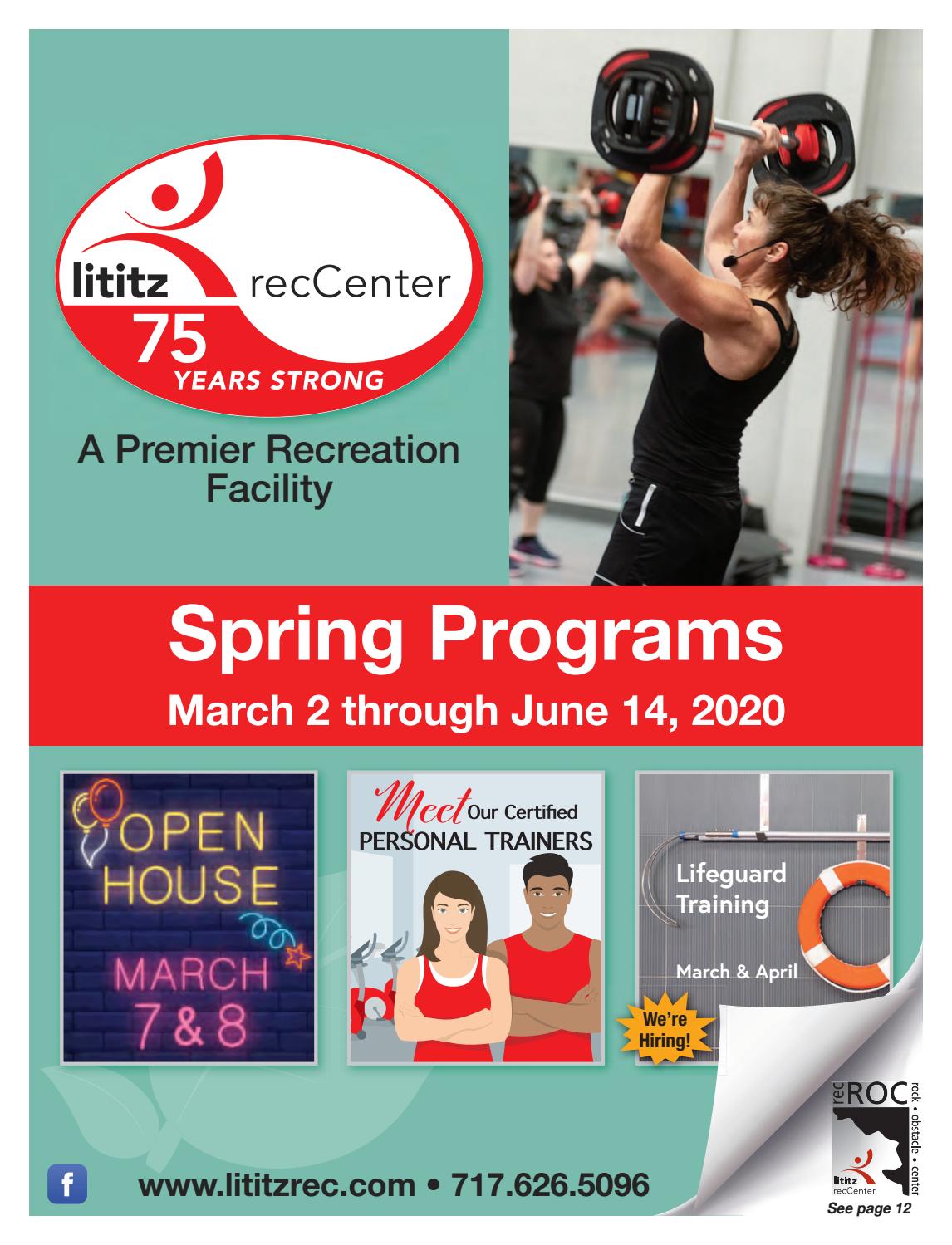Lititz recCenter Programs Spring 2020 by Engle Printing & Publishing Co., Inc - Issuu