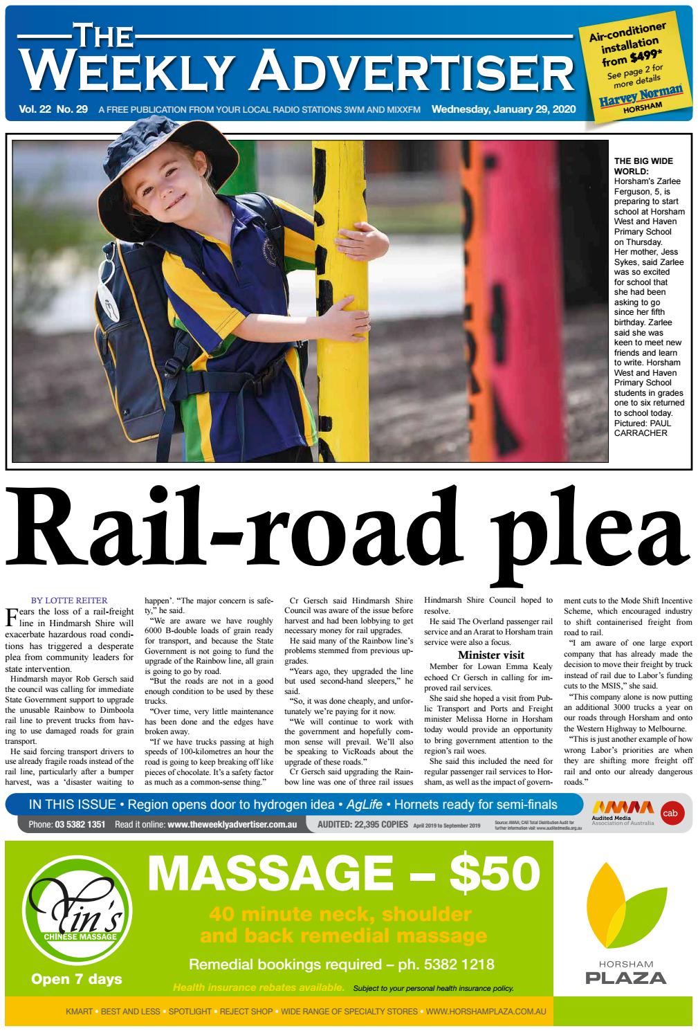 The Weekly Advertiser – Wednesday, January 29, 2020 by The Weekly ...