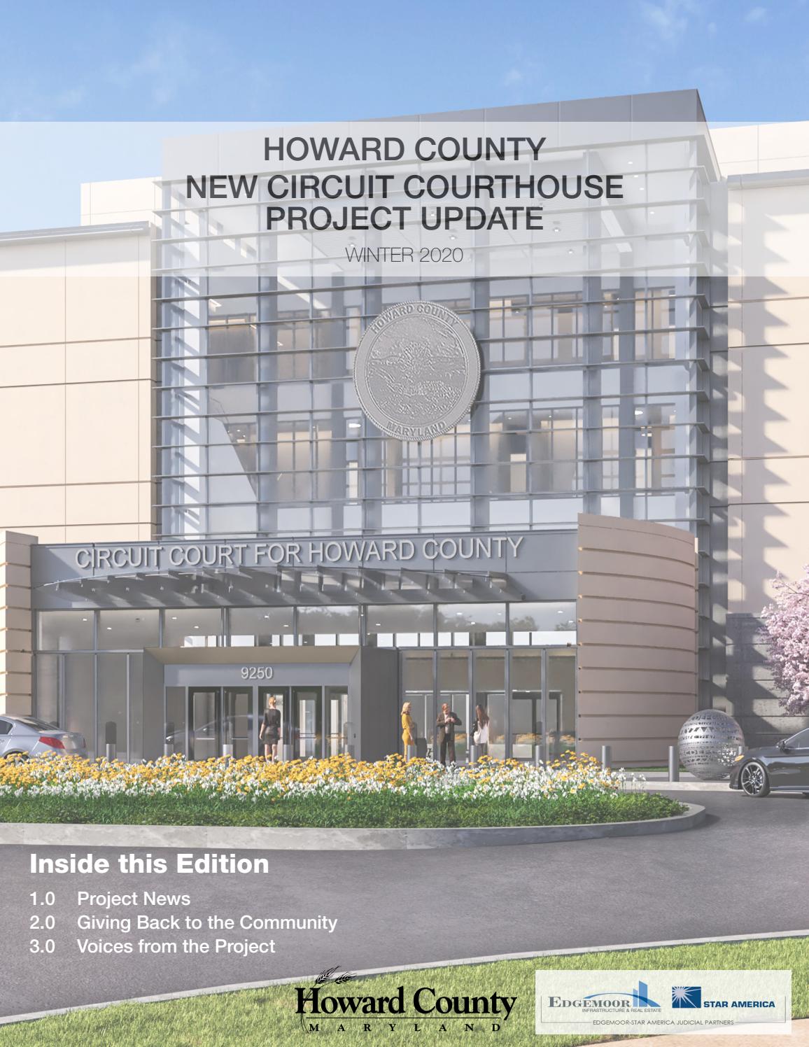 Howard County New Circuit Courthouse Winter 2020 Newsletter by Edgemoor ...