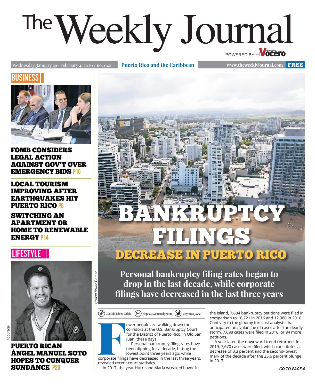 The Weekly Journal January 29 - February 4, 2020 by El Vocero de Puerto ...