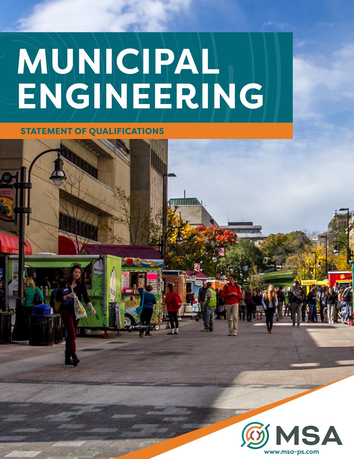 Municipal Statement of Qualifications by MSA Professional Services - Issuu