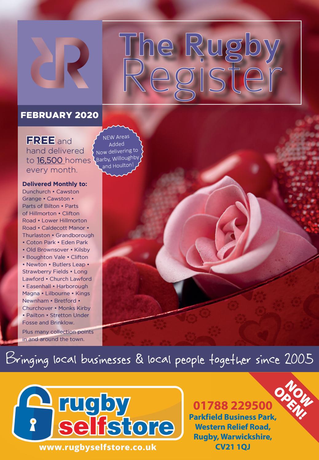 The Rugby Register - February 2020 Edition by RUGBY REGISTER - Issuu