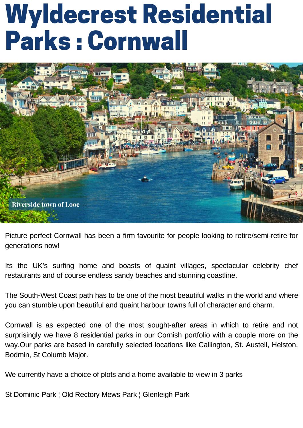 Information Leaflet - Cornwall Parks 2020 by Wyldecrest Parks - Issuu
