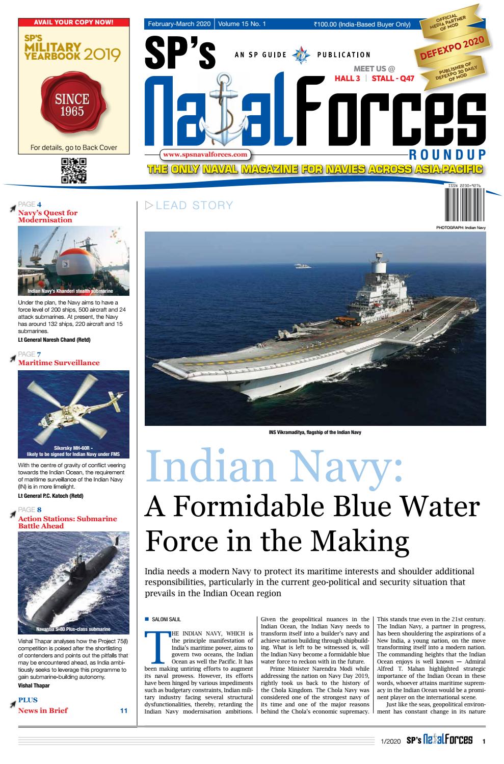 SP's Naval Forces 1/2020 by SP Guide Publications Pvt Ltd - Issuu