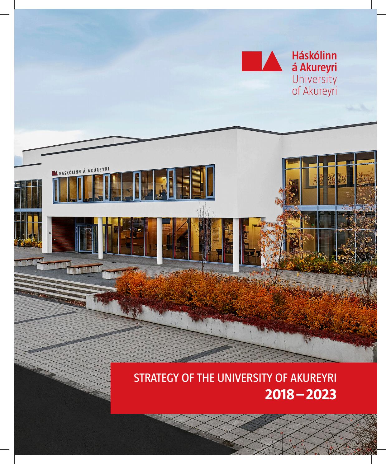 Strategy of the University of Akureyri 2018-2023 by Háskólinn á ...