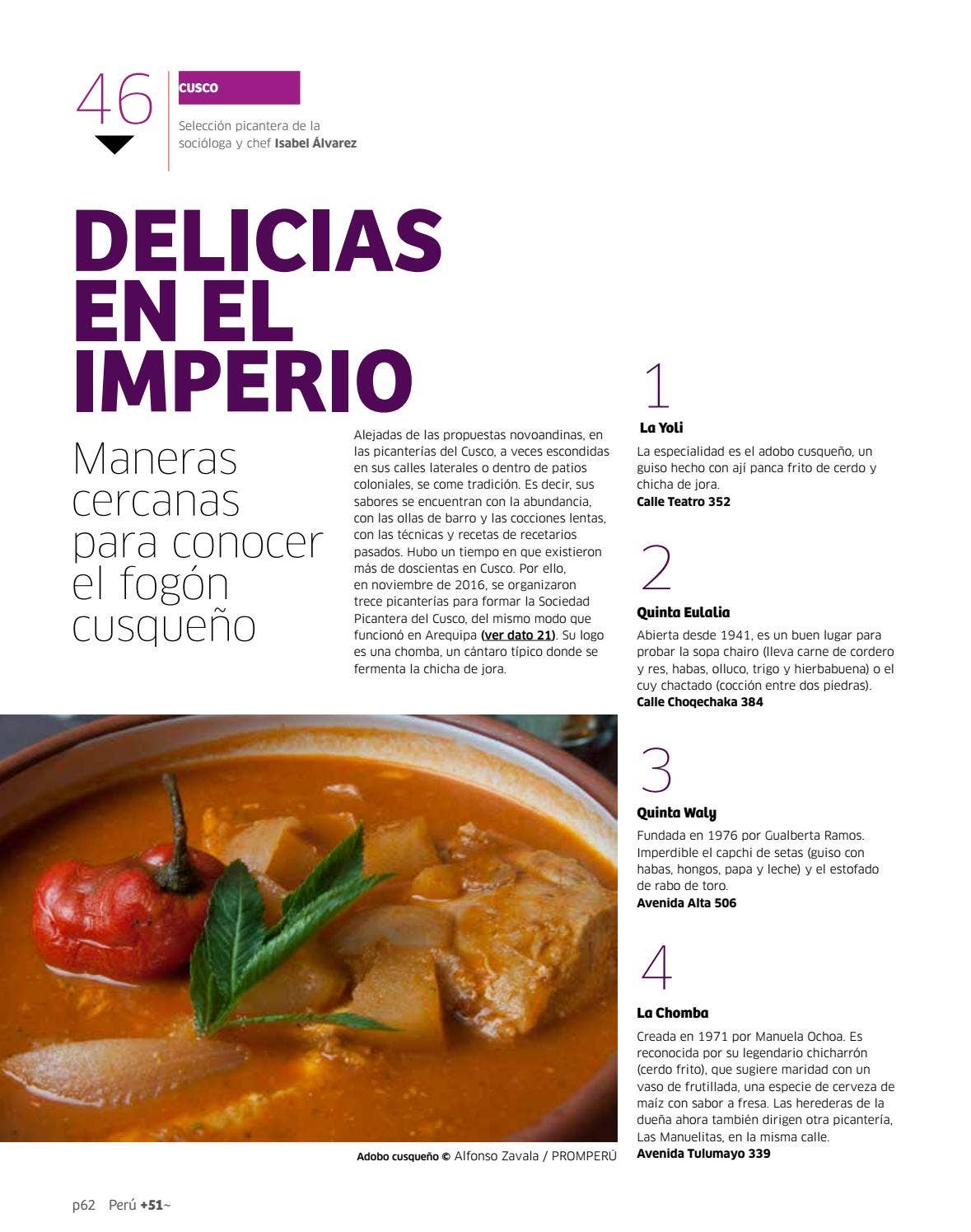 Perú +51 - Destinos urbano-gastronómicos by Visit Peru - Issuu