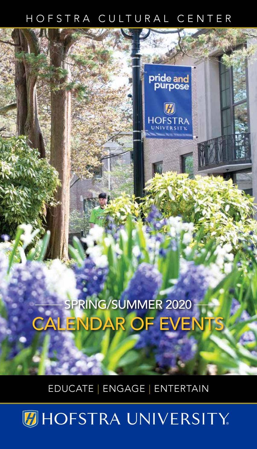 Hofstra Cultural Center - Spring/Summer 2020 Calendar of Events by ...