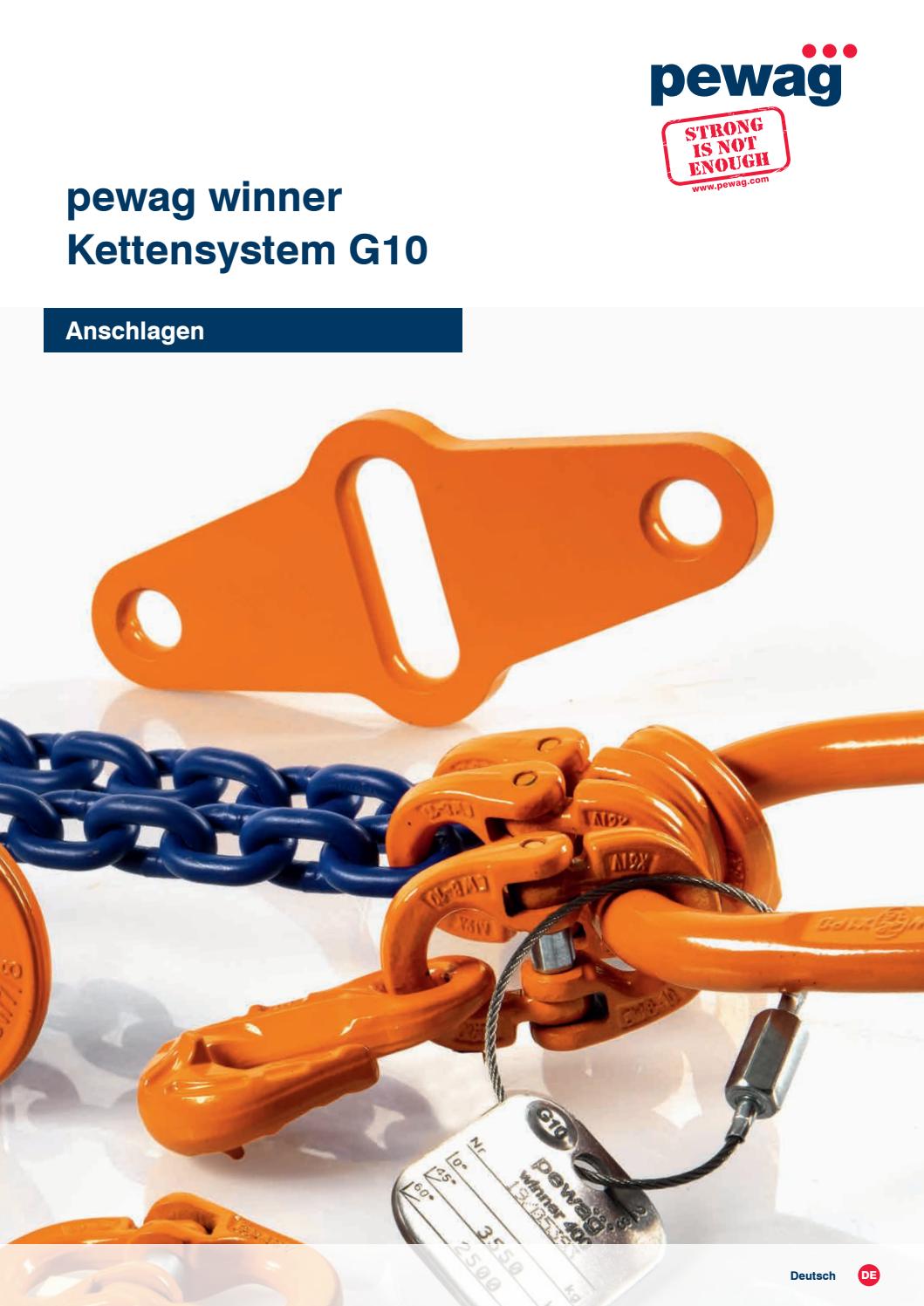 pewag winner Kettensystem G10 - Katalog by pewag - Issuu
