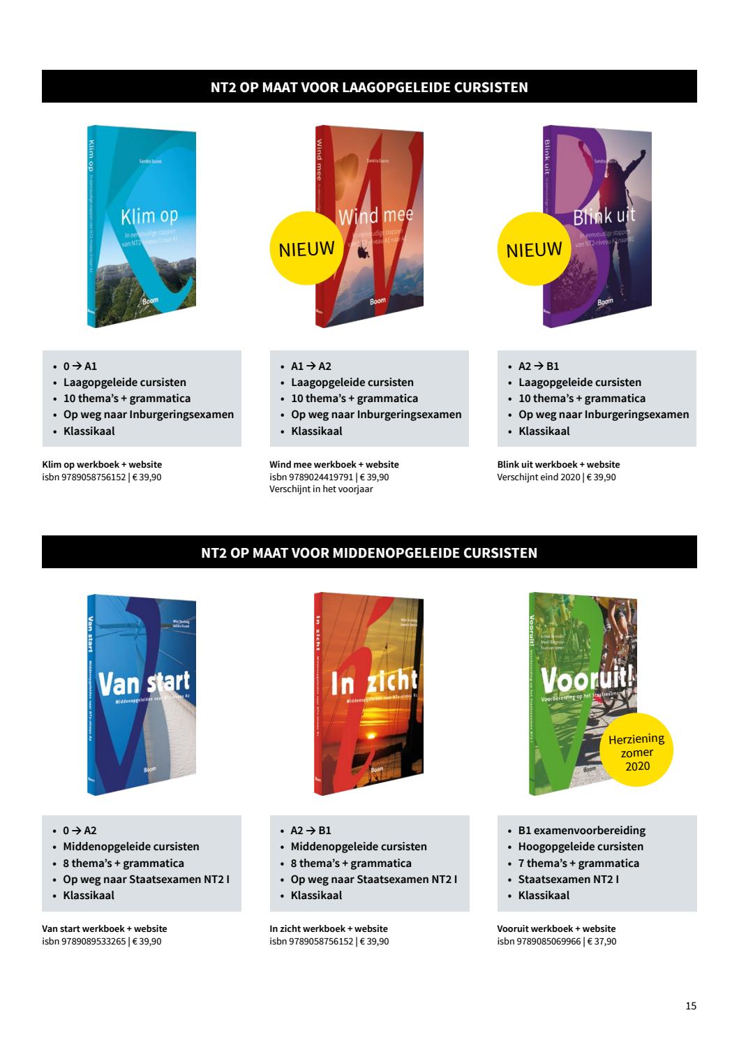 Boom NT2 Catalogus 2020 by Boom uitgevers Amsterdam - Issuu