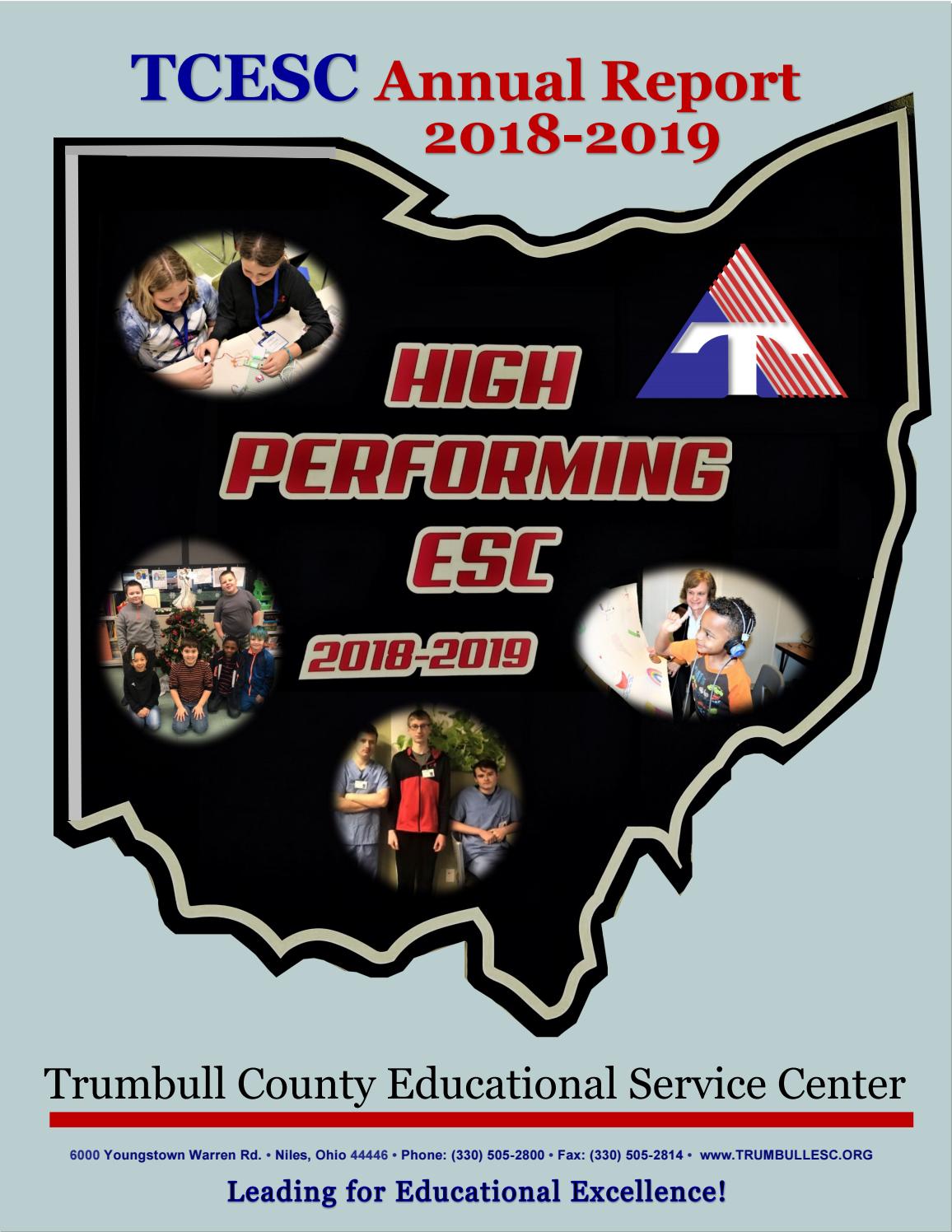 TCESC Annual Report 2018-2019 by TrumbullESC - Issuu