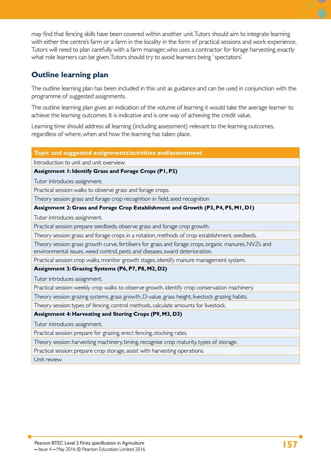 Agriculture Specification by Ullswater Community College - Issuu