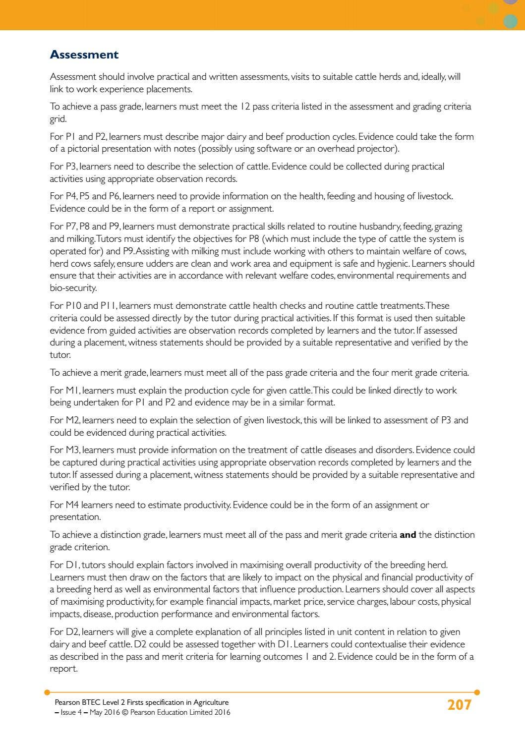 Agriculture Specification by Ullswater Community College - Issuu