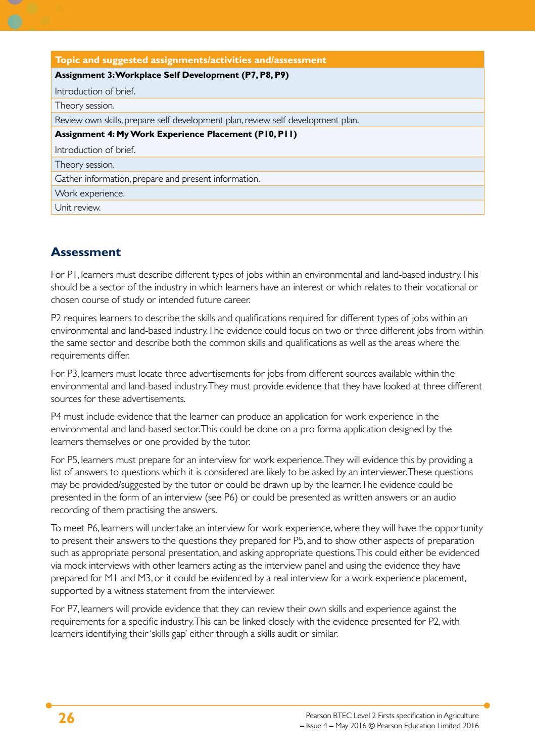 Agriculture Specification by Ullswater Community College - Issuu