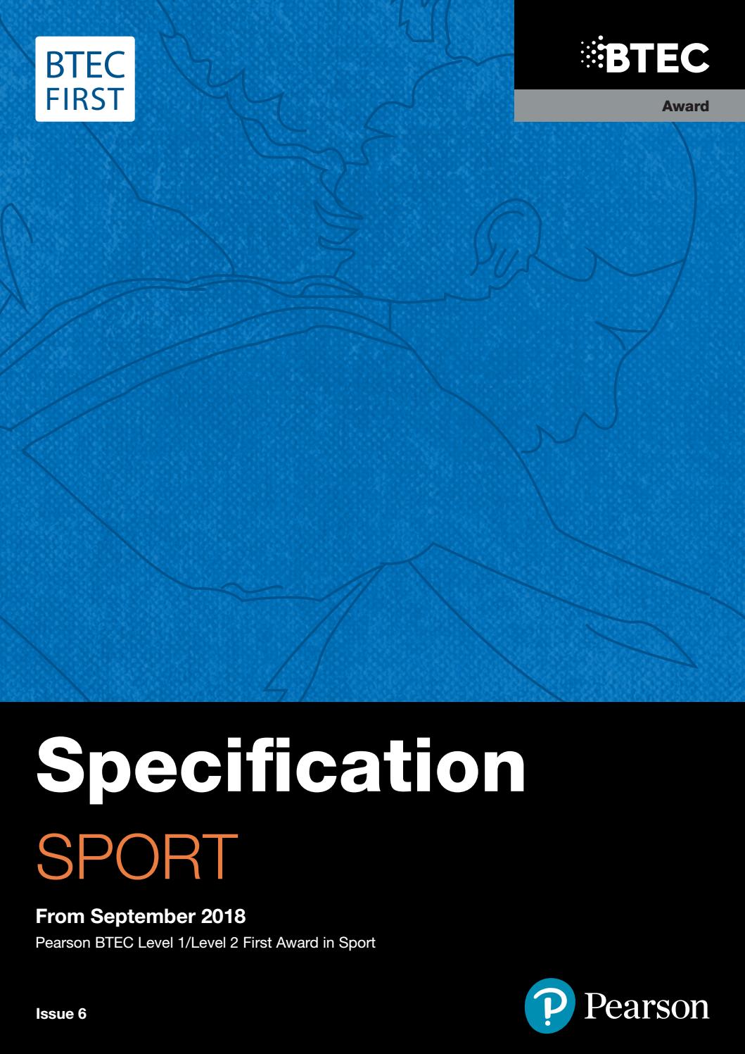GCSE Sport Specification by Ullswater Community College - Issuu