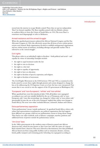 History for the IB Diploma: Paper 1: Rights and Protest by Cambridge ...