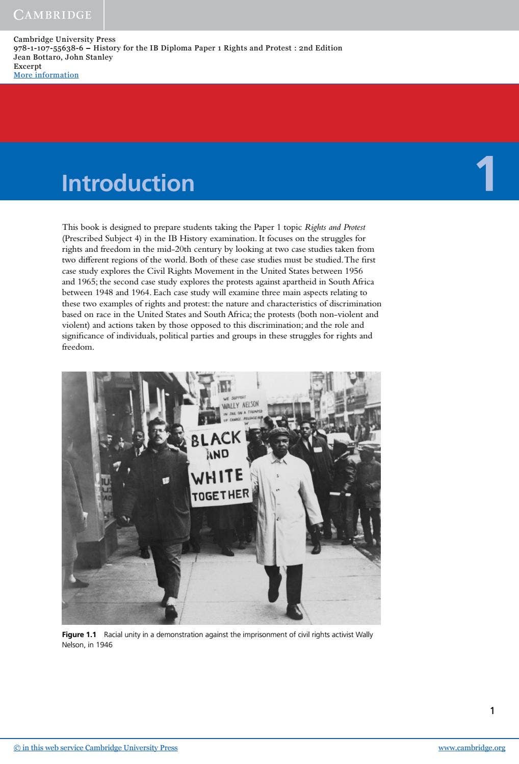 History for the IB Diploma: Paper 1: Rights and Protest by Cambridge ...