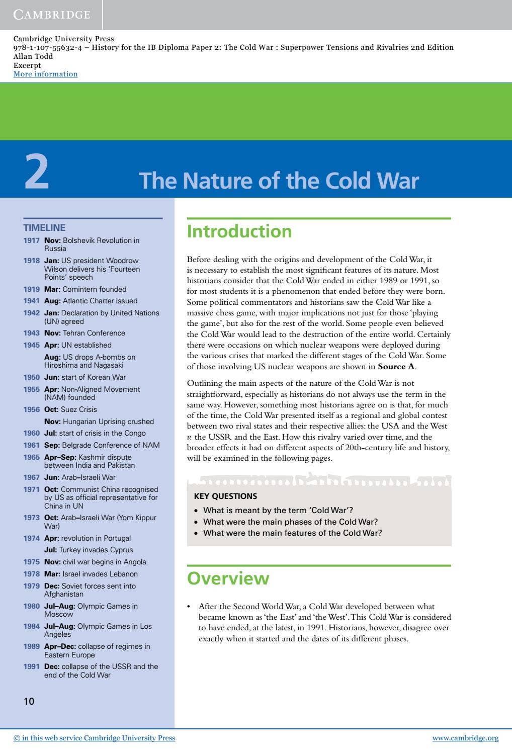 History for the IB Diploma: Paper 2: The Cold War: Superpower Tensions ...