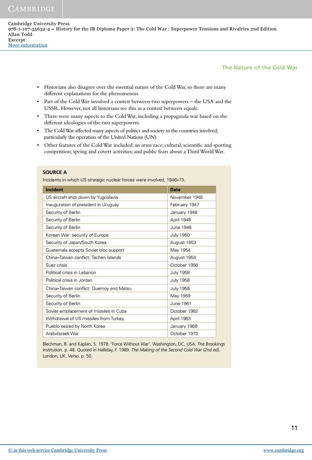 History for the IB Diploma: Paper 2: The Cold War: Superpower Tensions ...