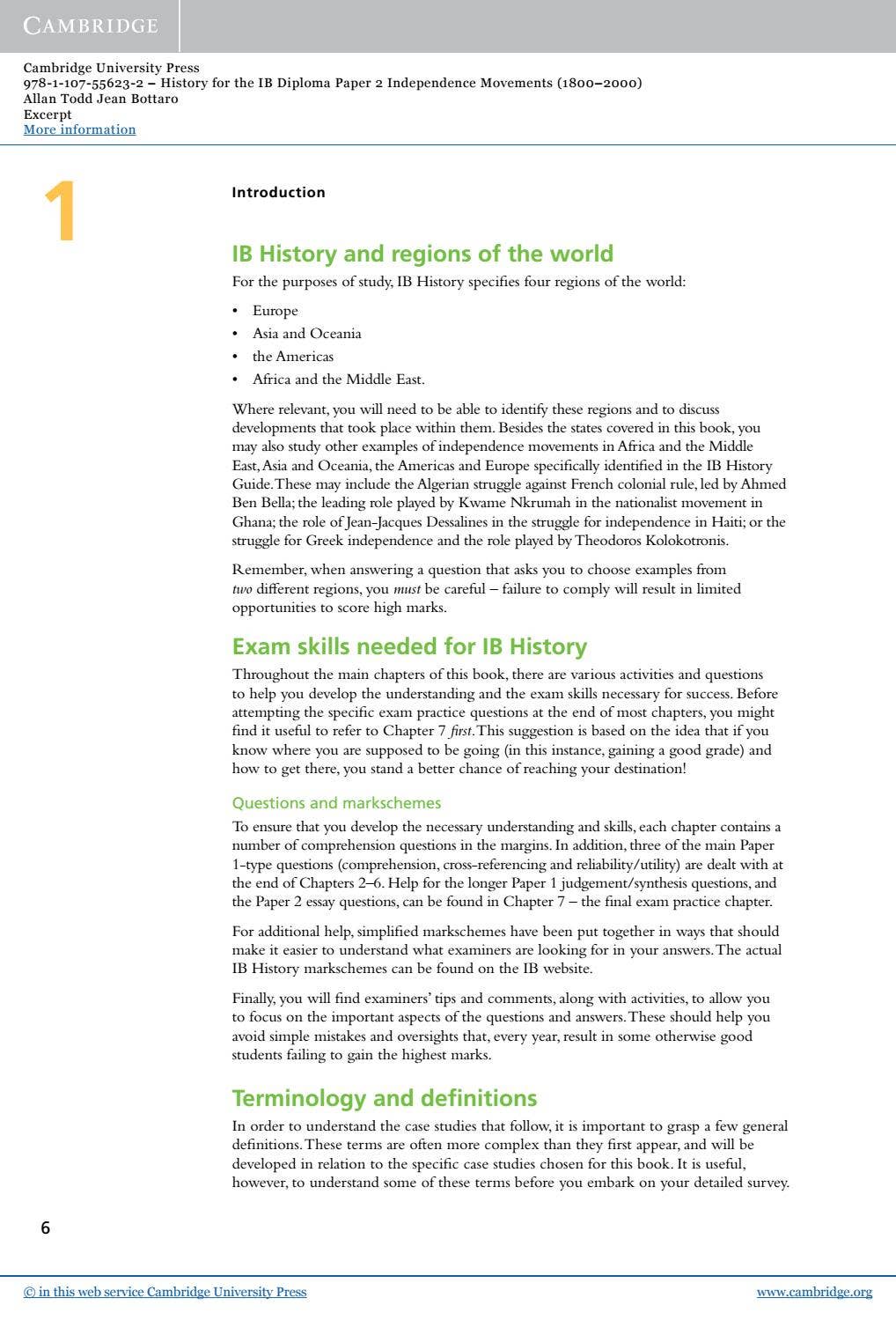 History for the IB Diploma: Paper 2: Independence Movements by ...