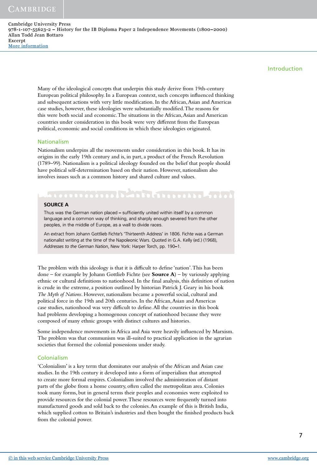 History for the IB Diploma: Paper 2: Independence Movements by ...