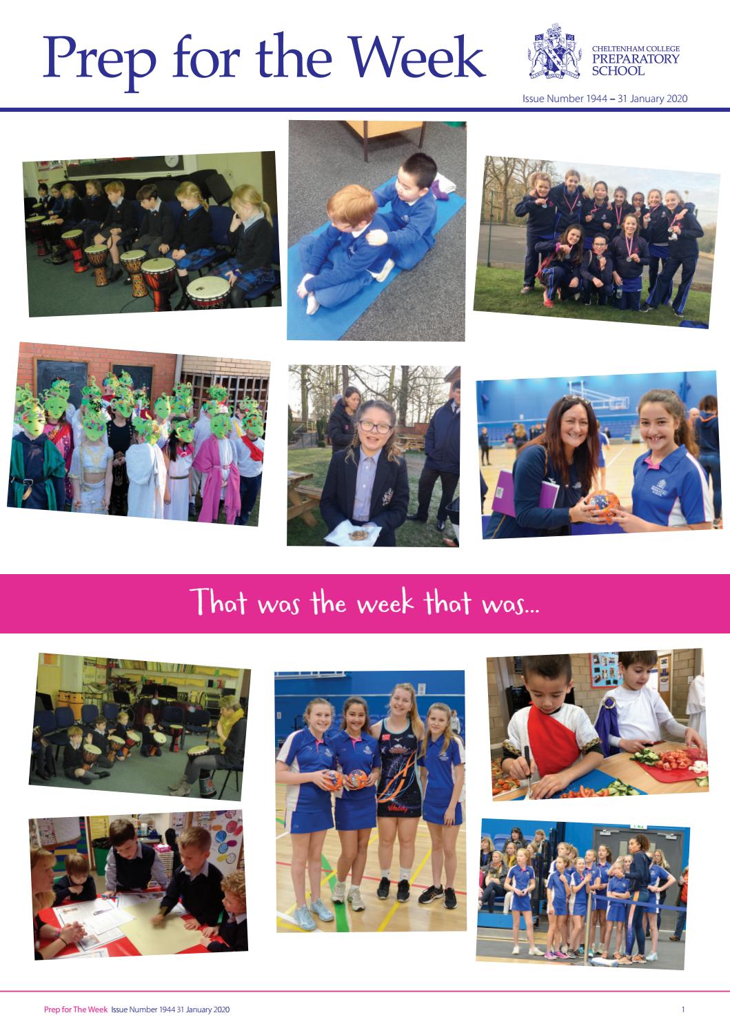 Prep for the Week - Spring Term week 4 by Cheltenham College - Issuu