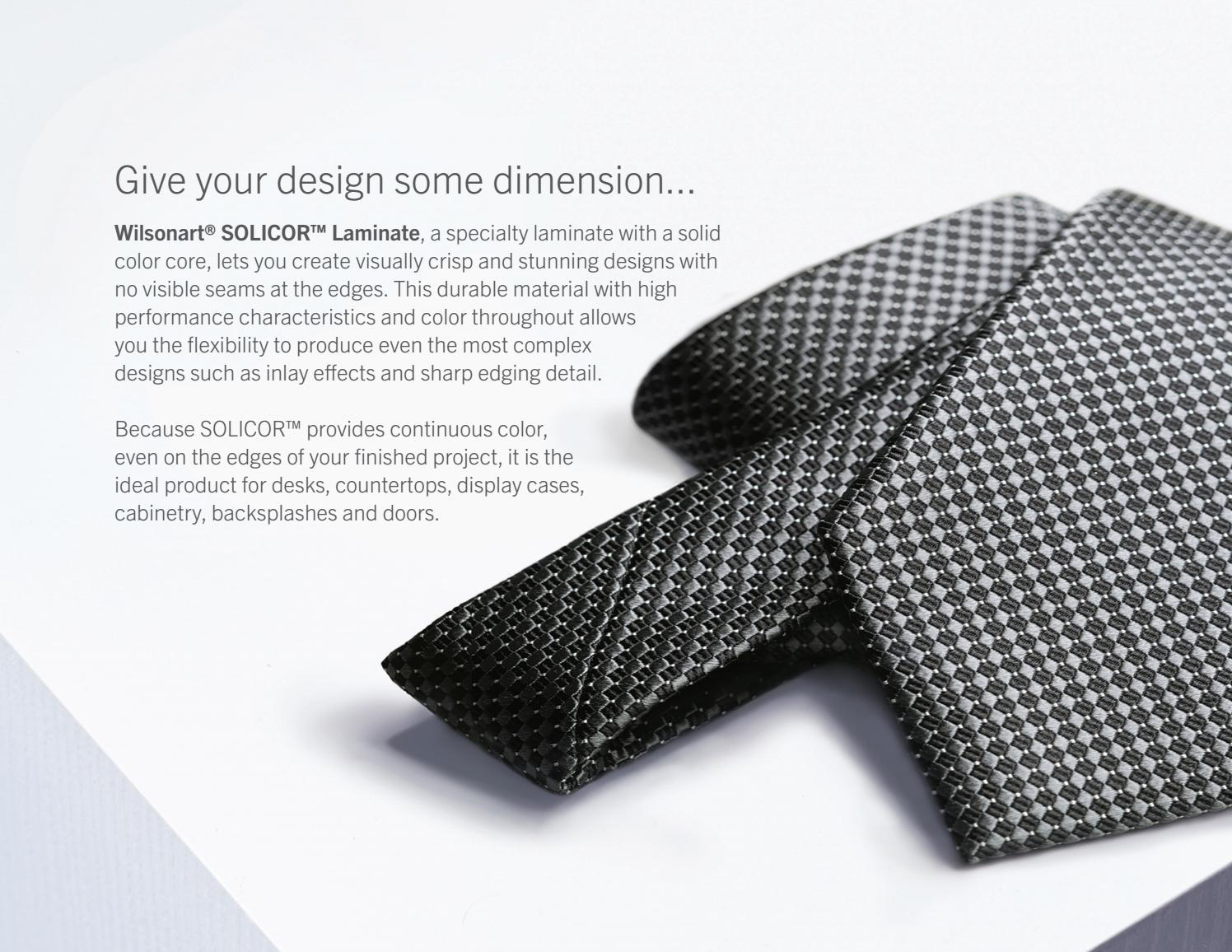 Wilsonart® SOLICOR™ Laminate Digital Brochure by Wilsonart - Issuu