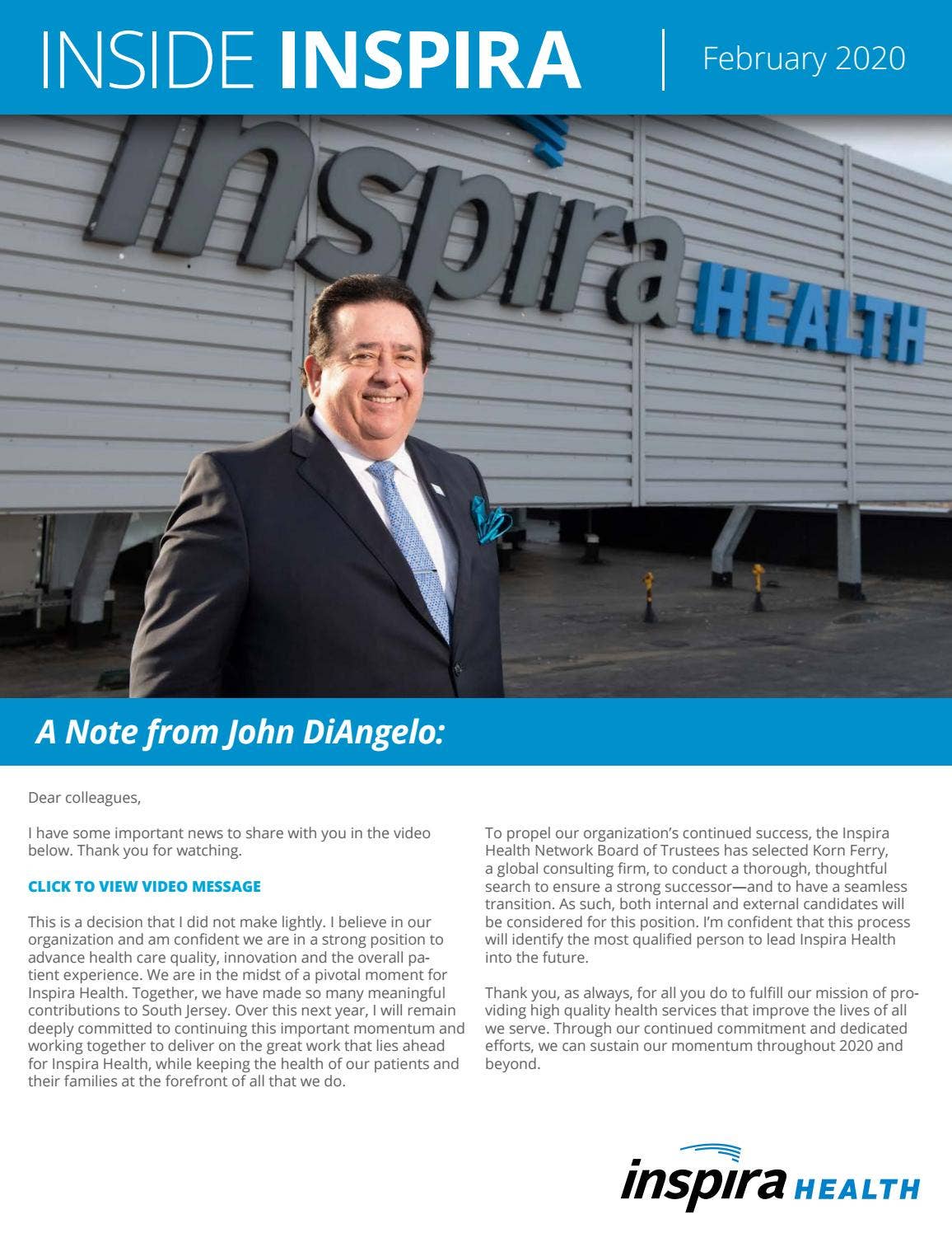 Inside Inspira - February 2020 by Inspira Health - Issuu