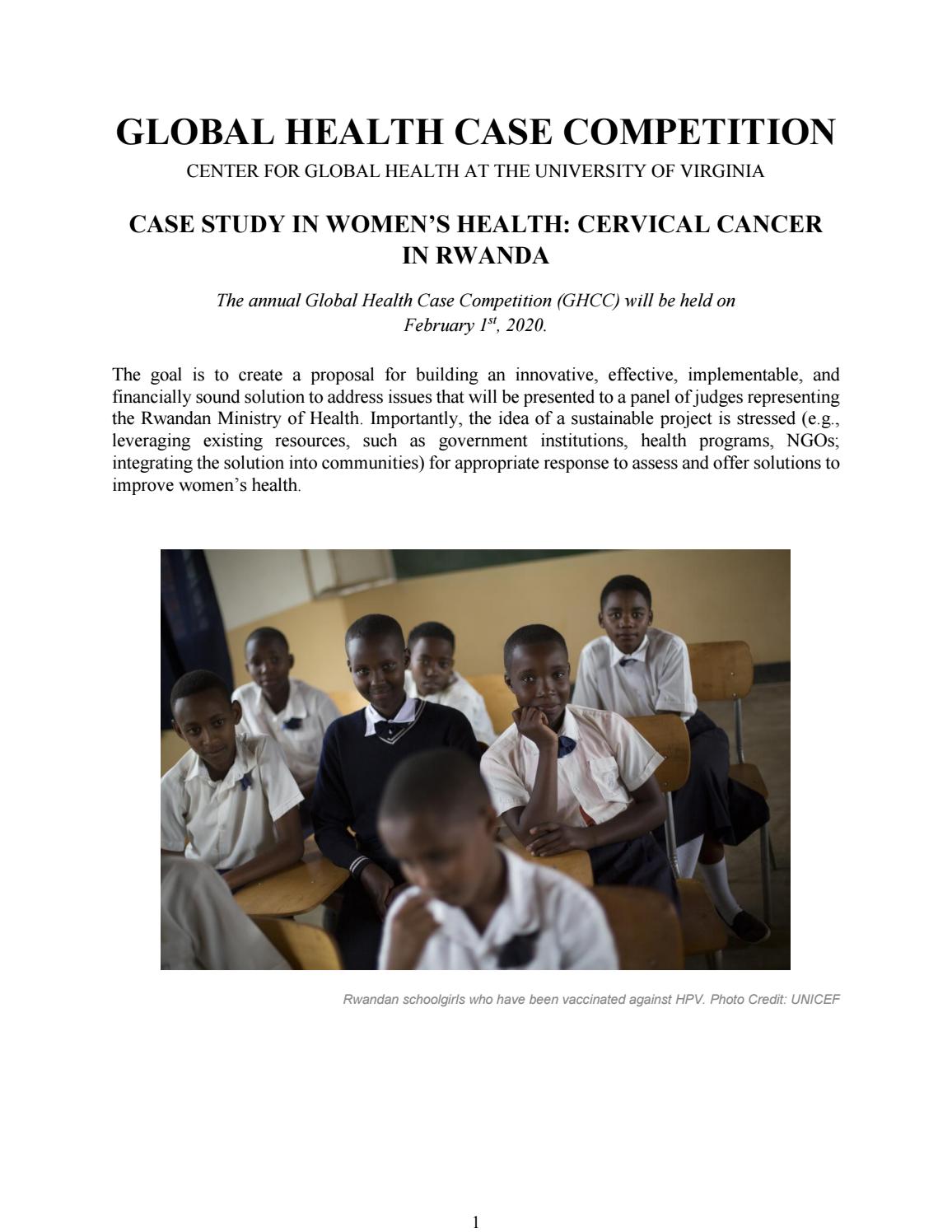 2020 Global Health Case Competition by CGHE - Issuu