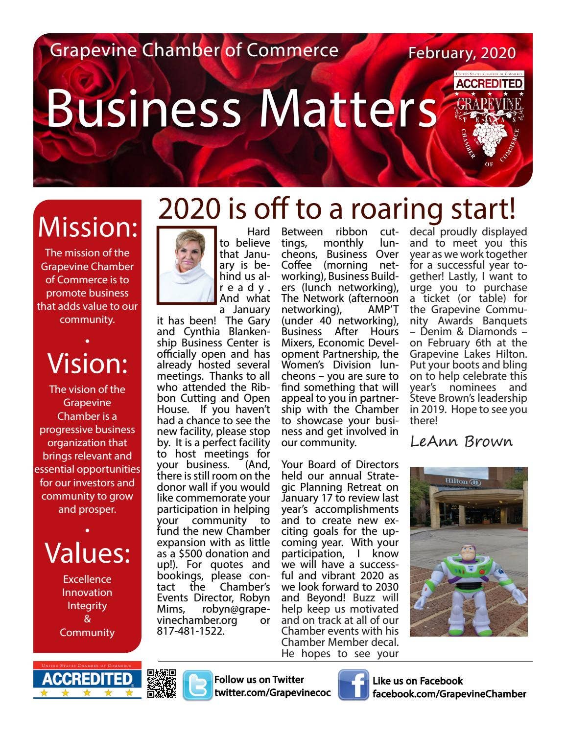 Grapevine Chamber February 2020 Newsletter by Grapevine Chamber of ...