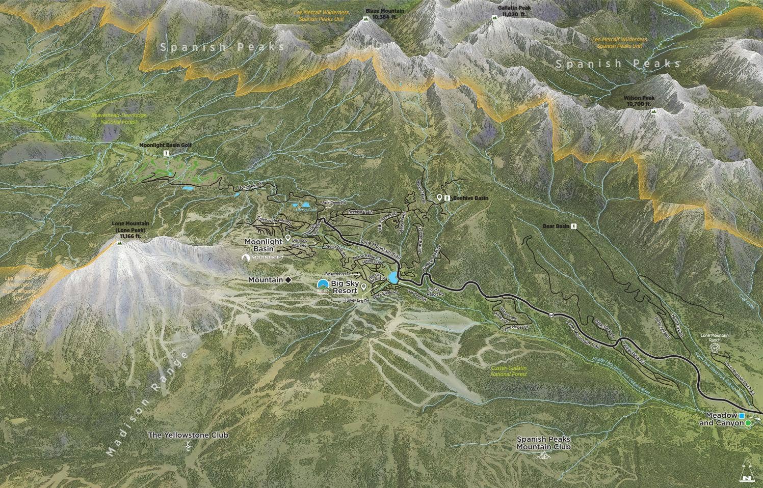 Mountain Map of Big Sky by visitbigsky - Issuu