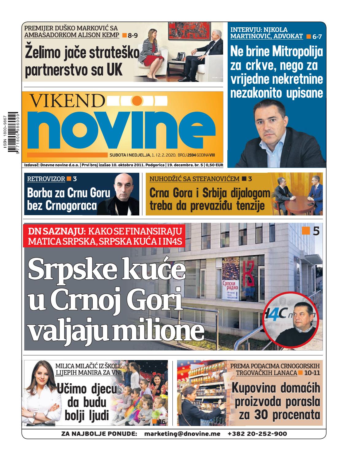 Dnevne novine 1-2. februar 2020. by Dnevne Novine - Issuu