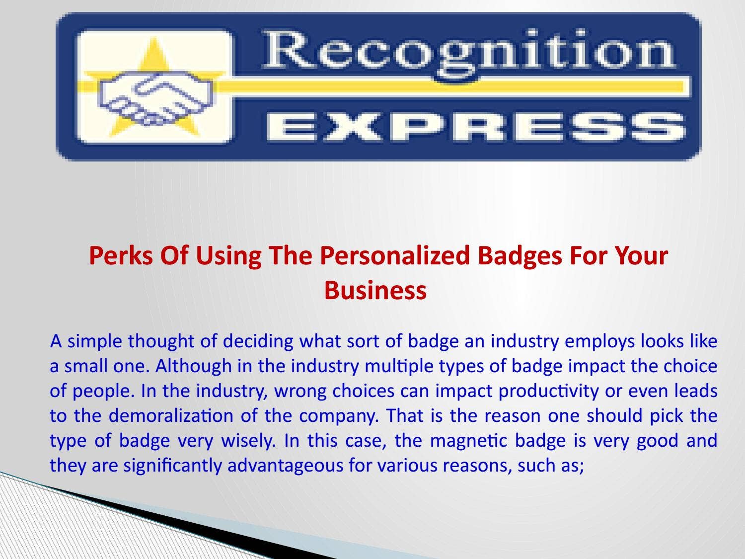 Perks Of Using The Personalized Badges For Your Business by ...