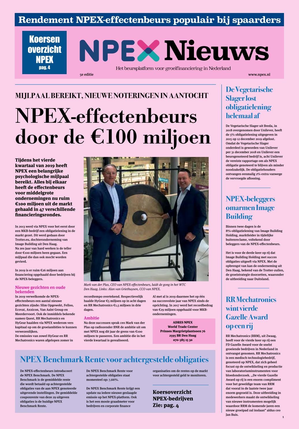 NPEX Nieuws Februari 2020 by Trusted Media Publishers - Issuu