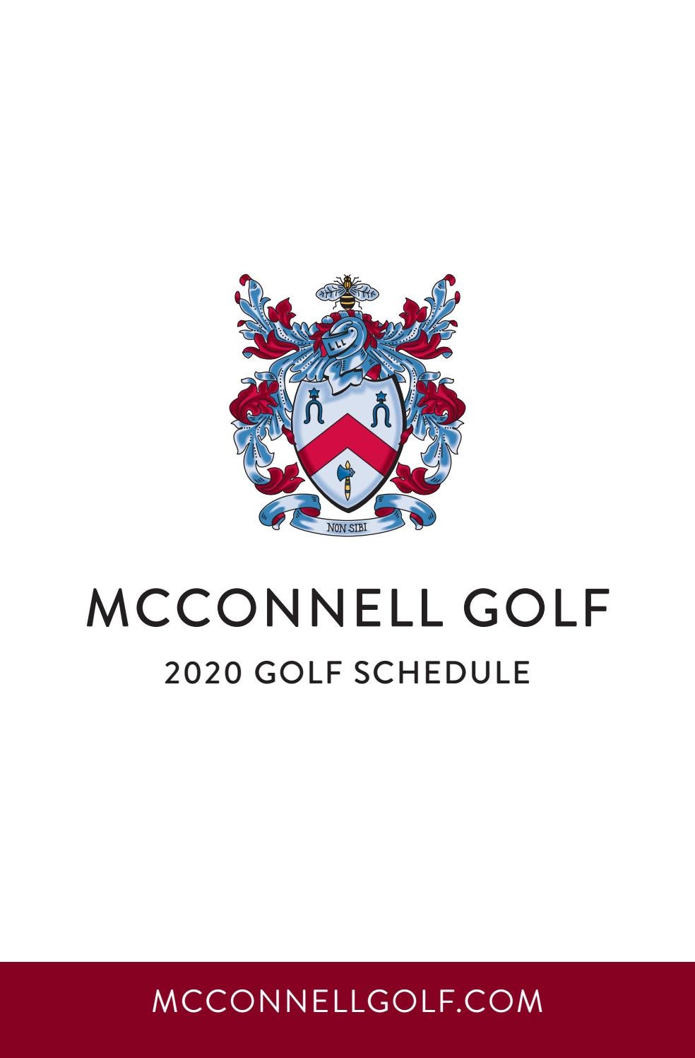 2020 McConnell Golf Schedule by McConnell Golf - Issuu