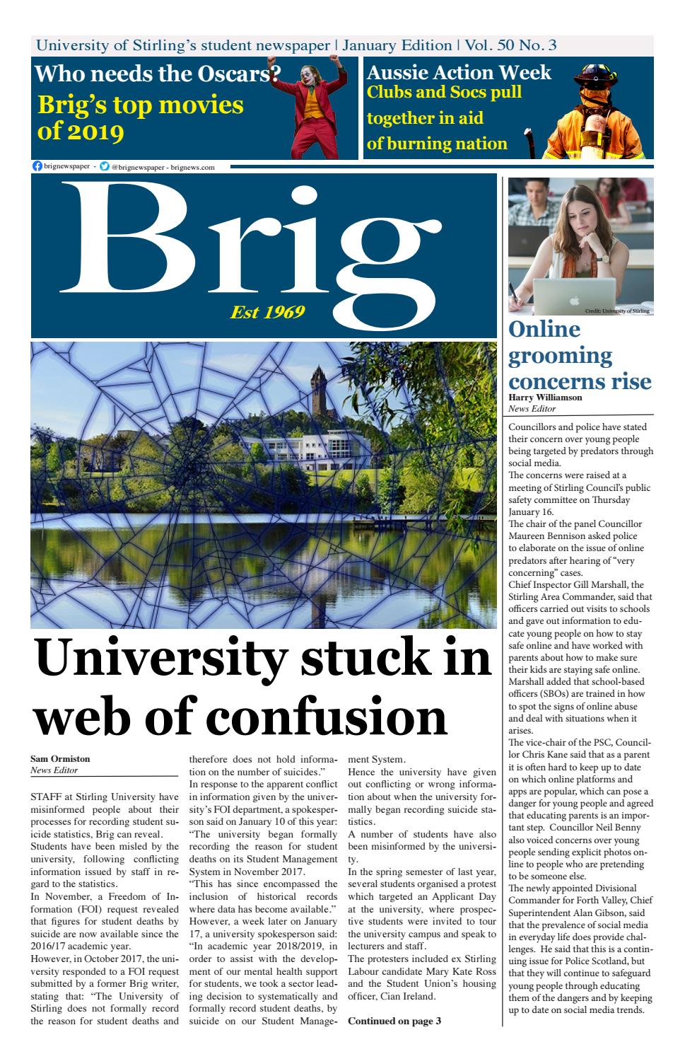 Brig Vol. 50 No.3: January 2020 by Brig Newspaper - Issuu