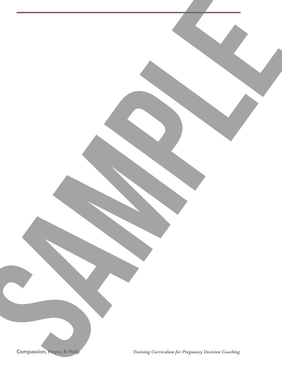 Compassion Hope and Help Trainers Guide - SAMPLE by care-net - Issuu