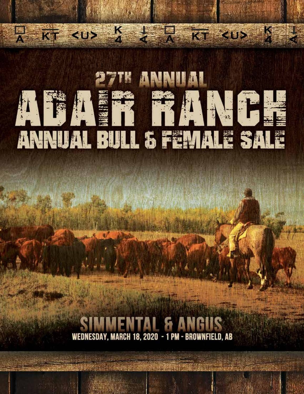 Adair Ranch 27th Annual Bull & Female Sale by Bohrson Marketing ...