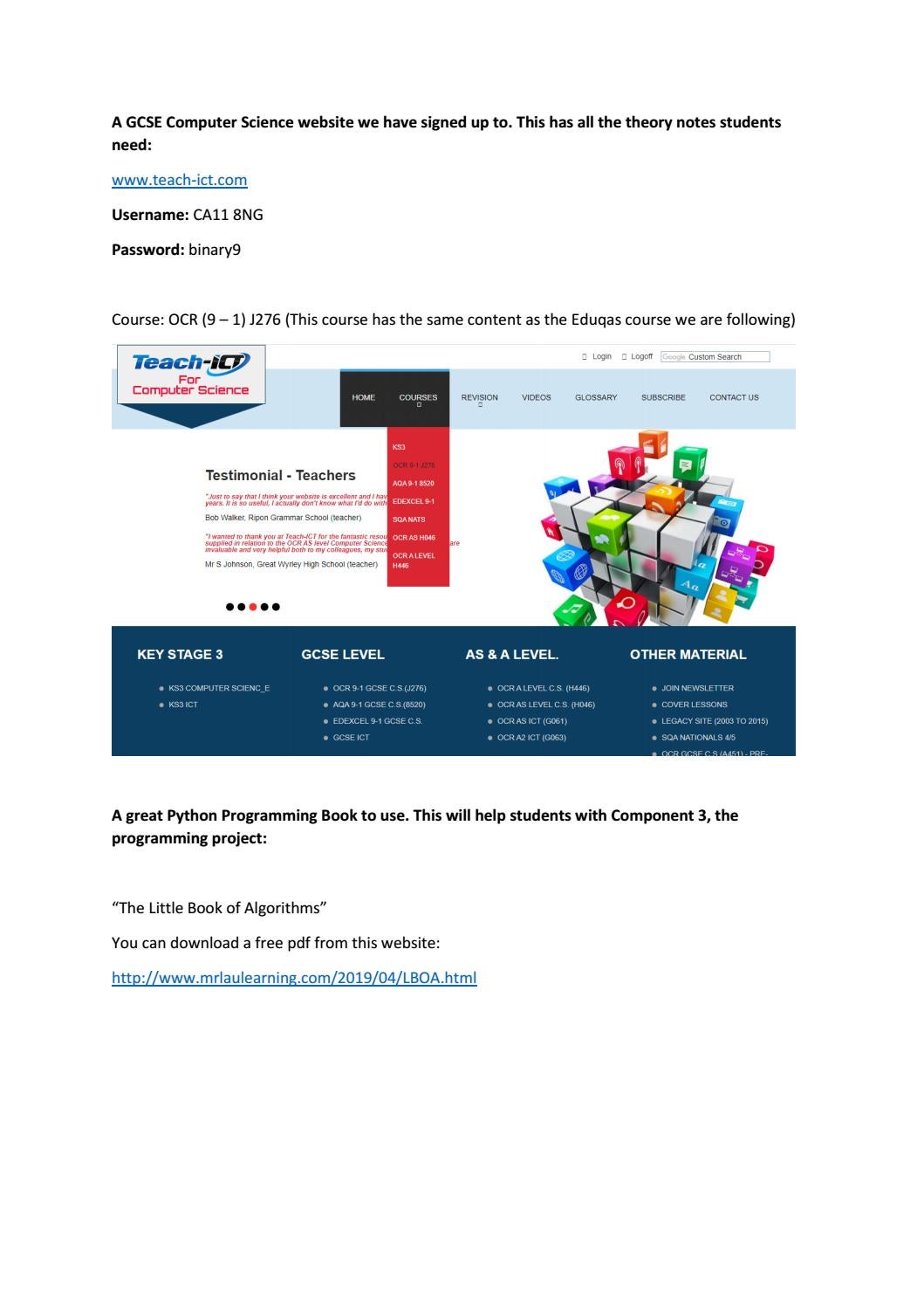Computer Science Website by Ullswater Community College - Issuu