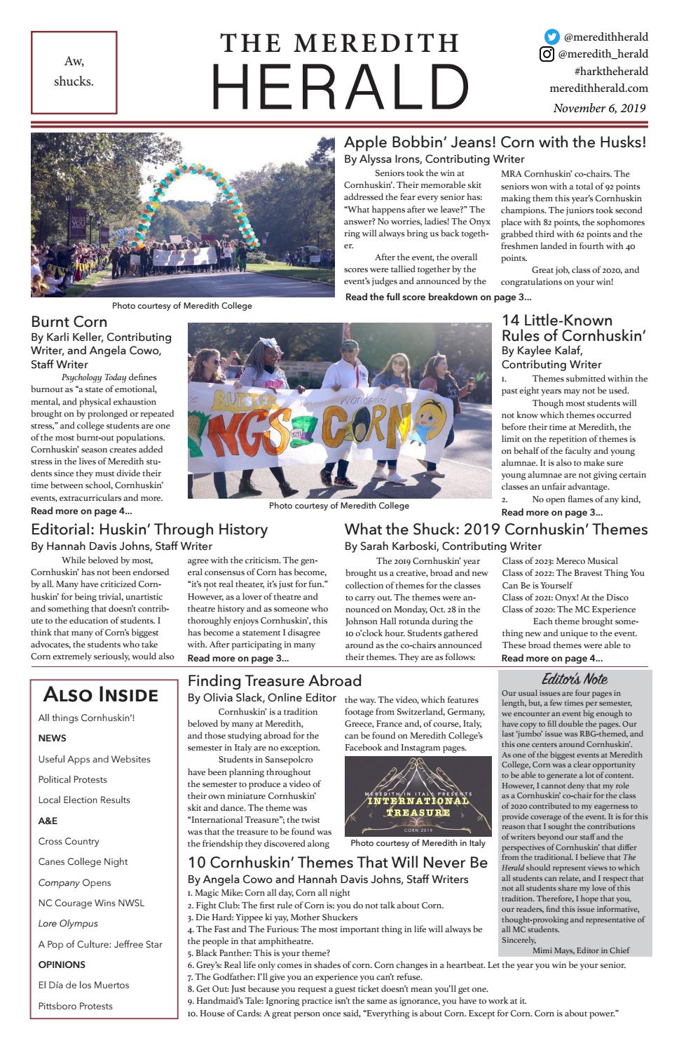 Nov 6, 2019 by The Meredith Herald - Issuu