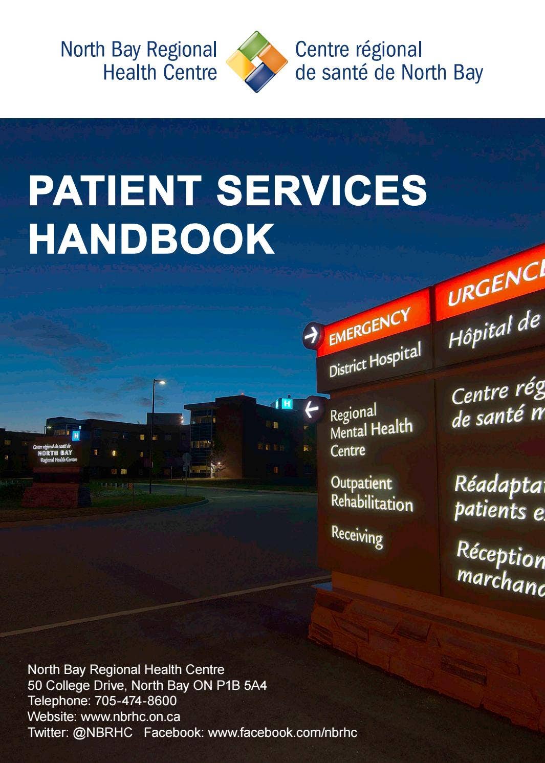 North Bay Regional Health Centre Patient Services Handbook by Willow ...