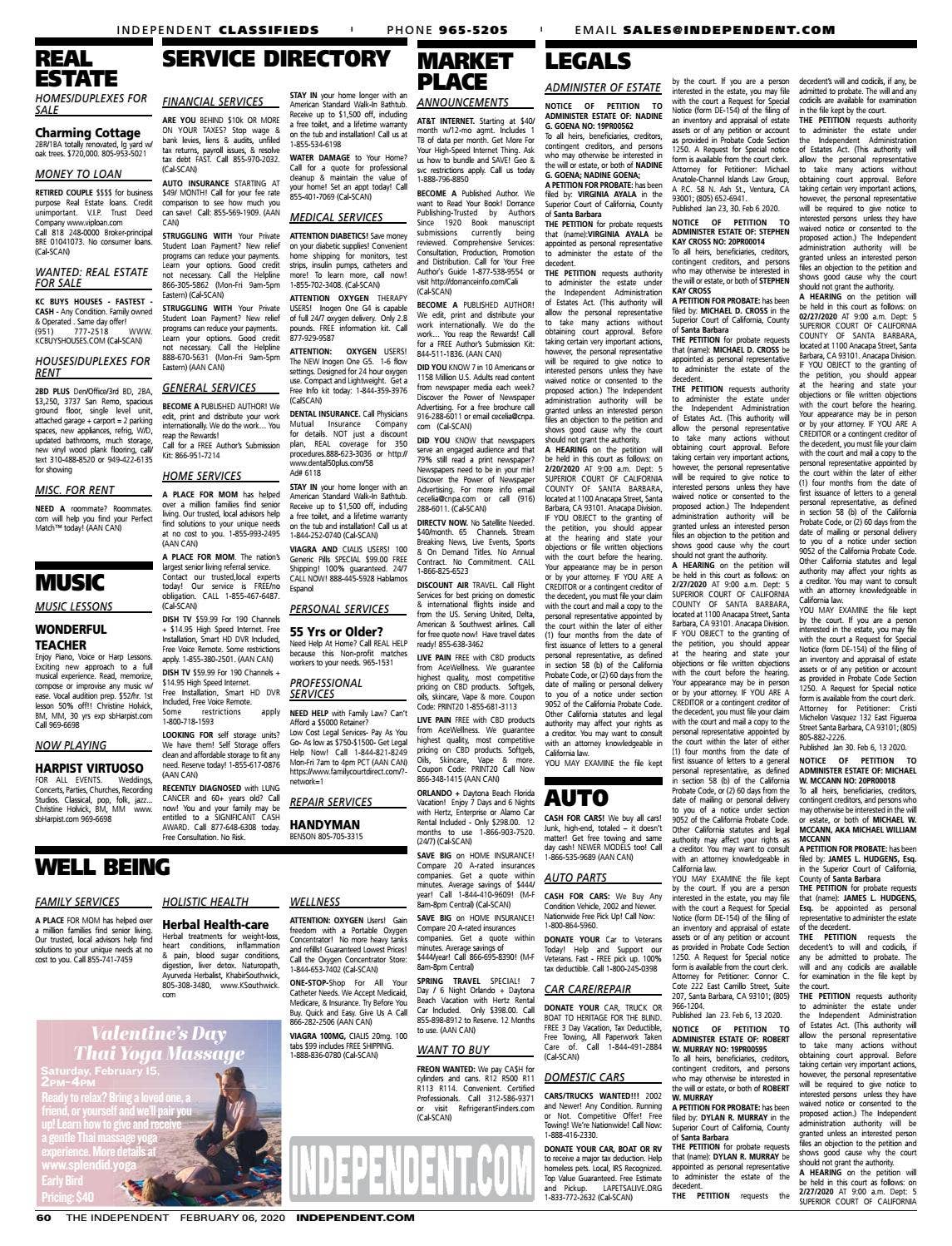 Santa Barbara Independent, 2/6/20 by SB Independent - Issuu