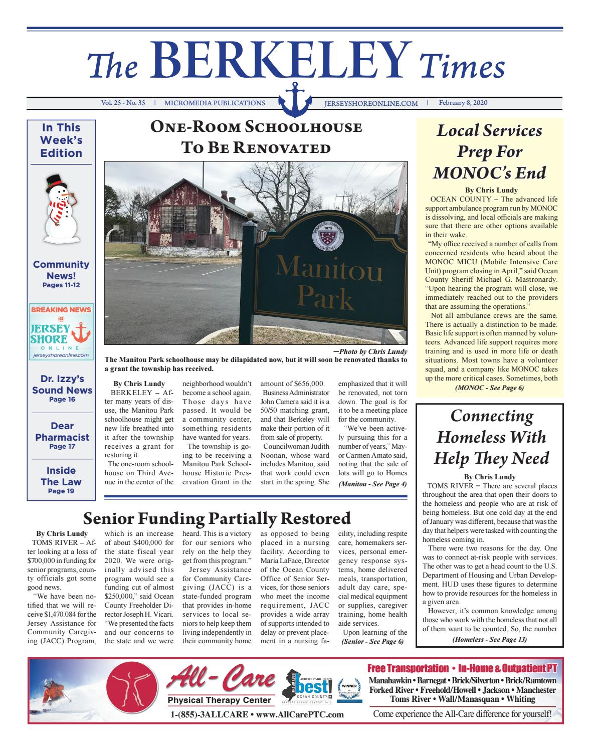 2020-02-08 - The Berkeley Times by Jersey Shore Online - Issuu