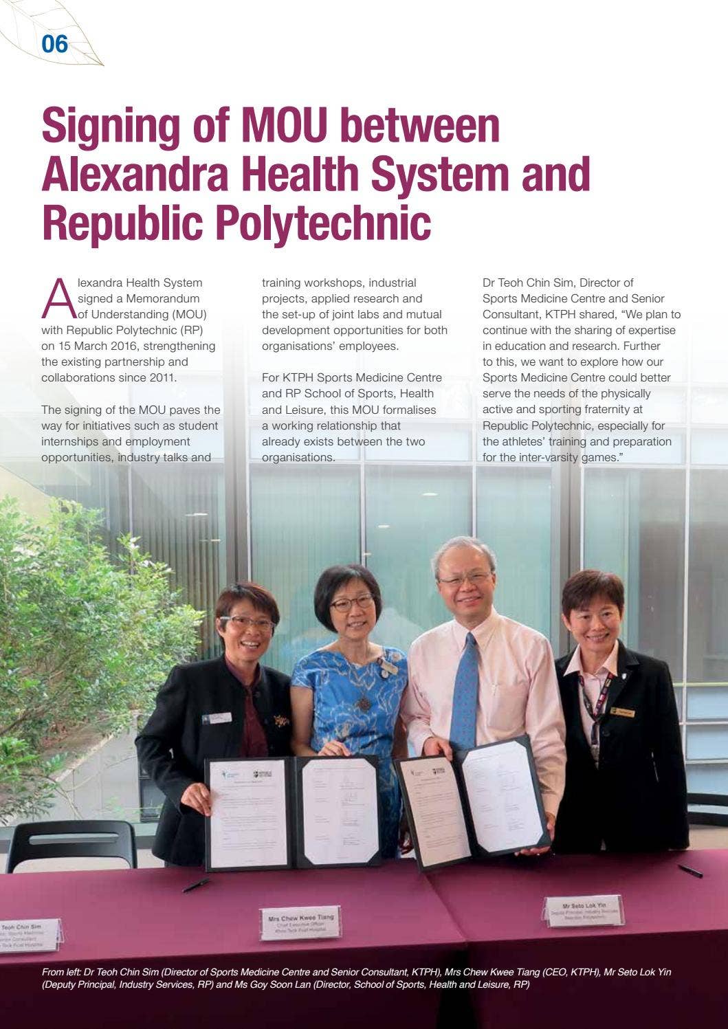 AHA magazine Mar-Apr 2016 by Yishun Health - Issuu