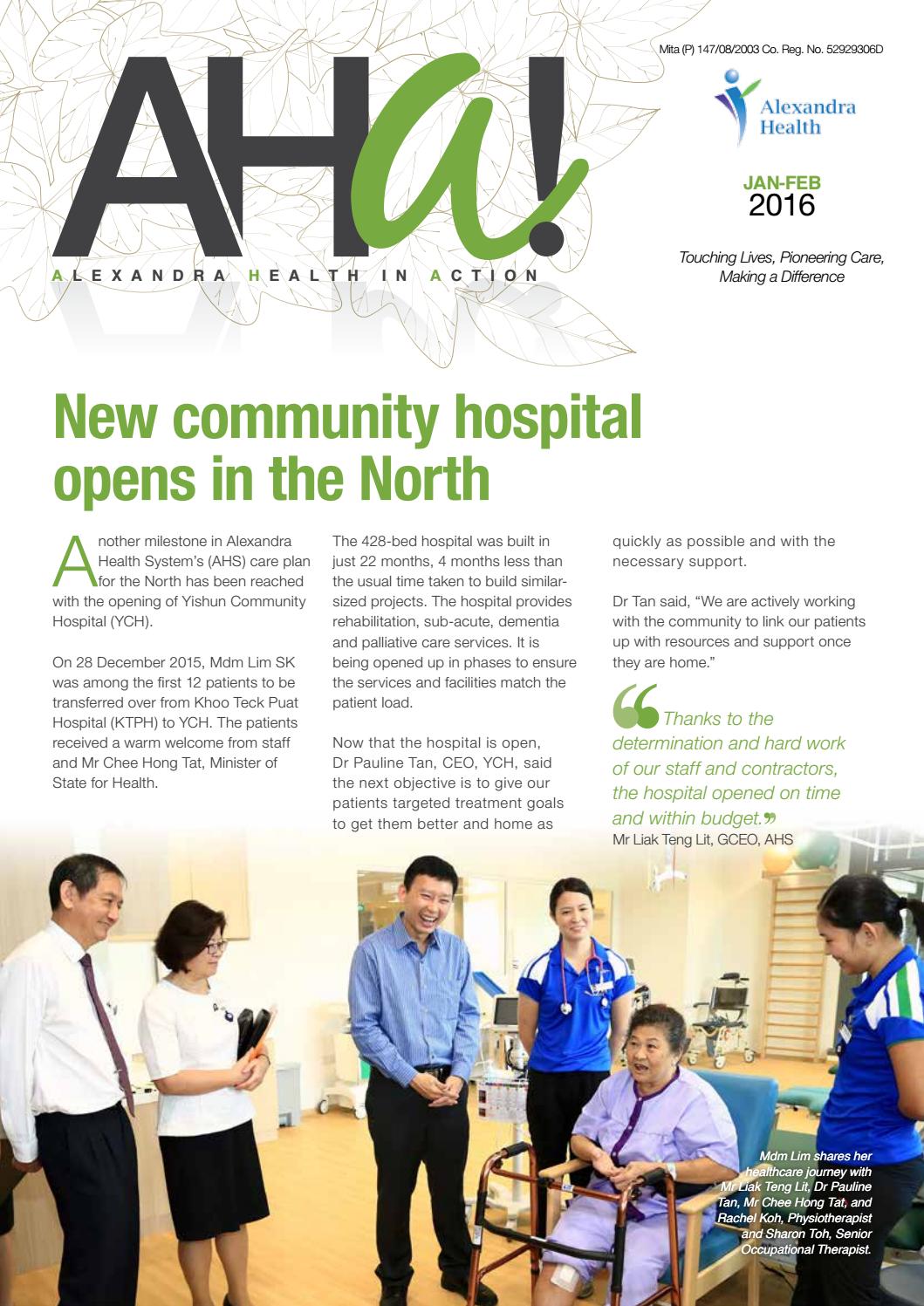 AHA magazine Jan-Feb 2016 by Yishun Health - Issuu
